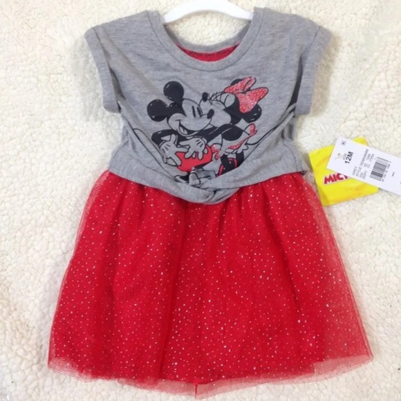 Disney | Dresses | Disney Dress Minnie Mickey 2 Months New | Poshmark